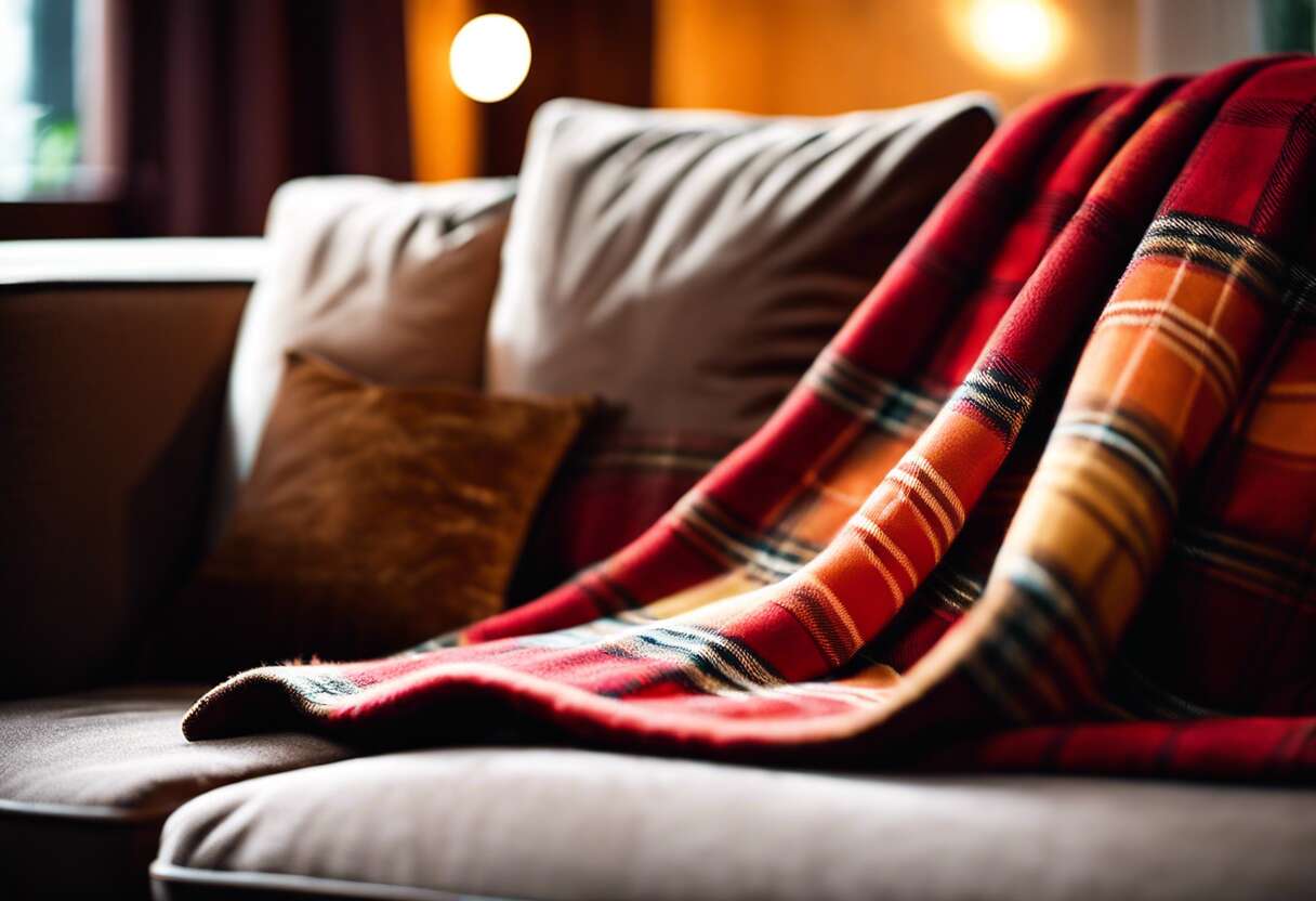 Plaid douillet pour soirées cocooning : trouvez votre confort