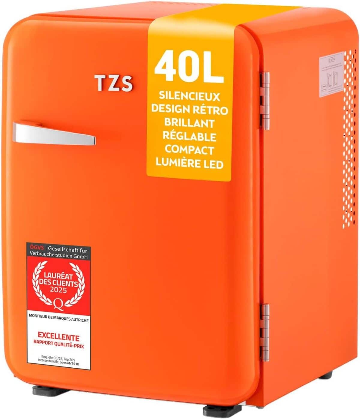 Test du mini-réfrigérateur rétro TZS First Austria 40L